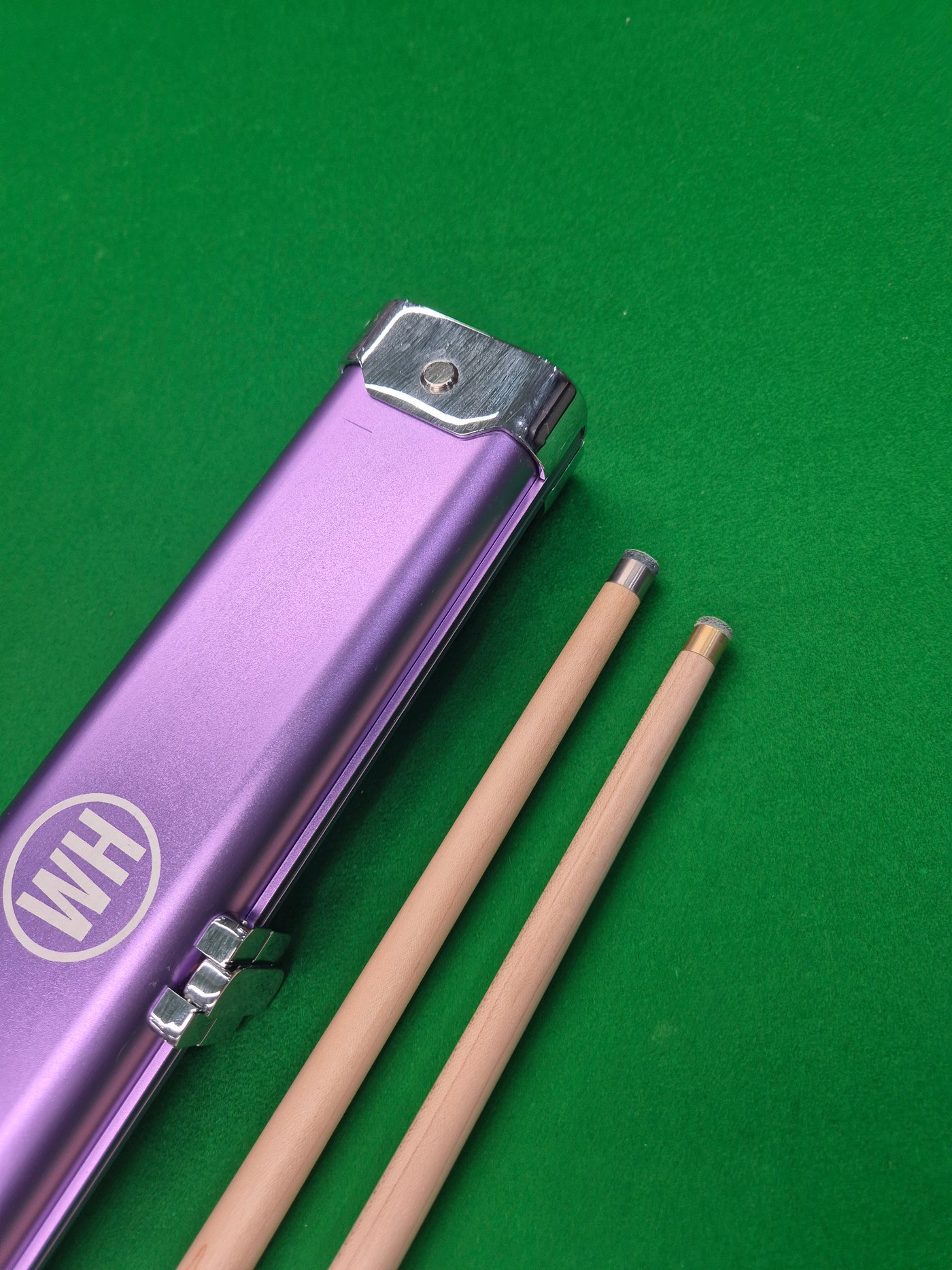 New KJ Ultra Purple Heart Pool & Break Cue Set with Case and Accessori ...